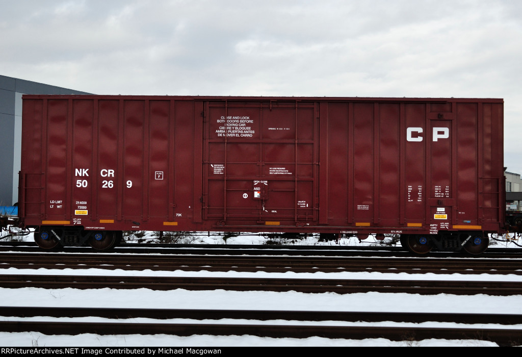 NKCR 50269 50-6 ft (6275 cu ft) Single Door Excess Height Boxcar CP RAIL